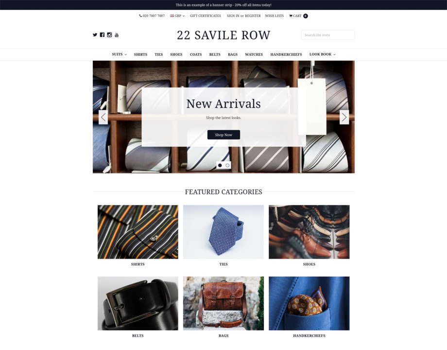 22 Savile Row-Classic | BigCommerce